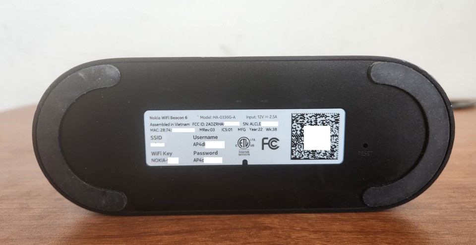 Nokia Wifi Beacon 6 HA-0336G-A Router with power adaptor | eBay