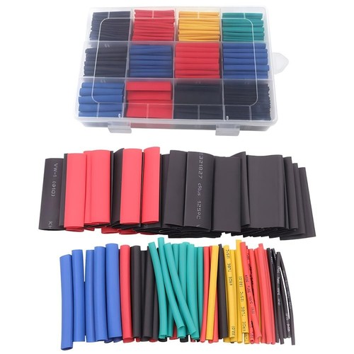 750Pcs Heat Shrink Tubing Kit Wire Shrink Wrap Tubing Shrink Ratio 3:1 ...