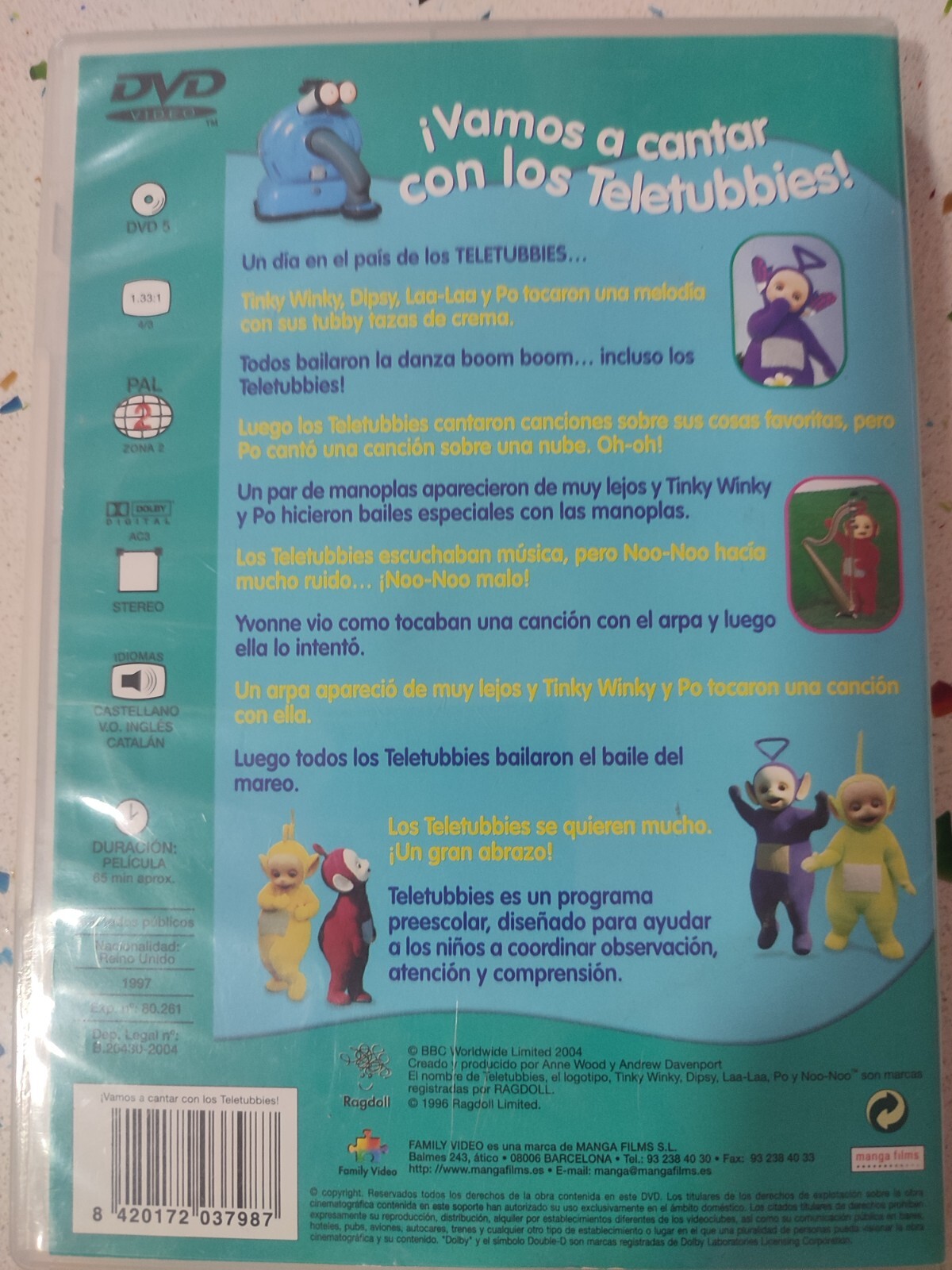 Teletubbies 7 BBC DVD ¡ Go to Sing with The Teletubbies! Spanish v. O ...