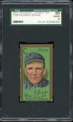 1911 T205 Gold Border Tobacco George Suggs SGC 4 | eBay