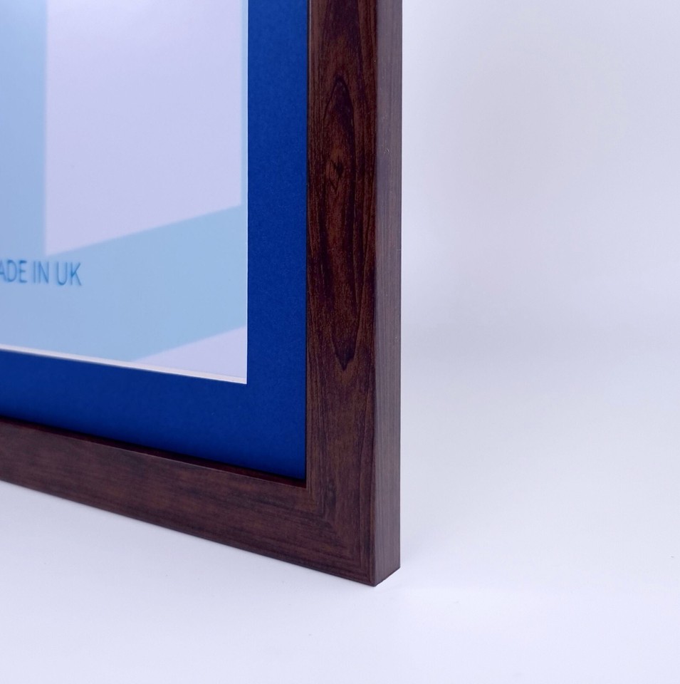 Photo Picture Frame 20mm Black White Oak Walnut 9x9 9x10 9x11-9x20 ...