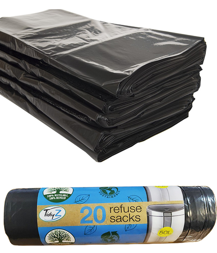 Bin Liners Rubbish Refuse Sacks, Waste Bags ,Black Bin Liners Strong ...