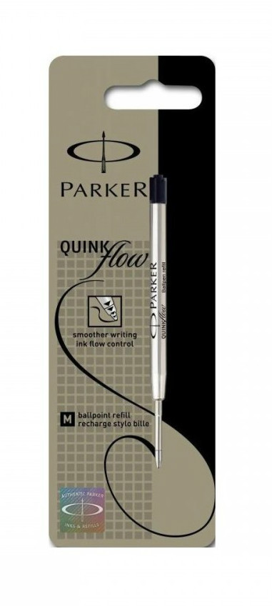 GENUINE PARKER BALLPOINT REFILL BIRO MEDIUM BLACK BLUE SMOOTH WRITING ...