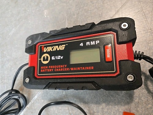 Viking 4 Amp 6/12v High Frequency Battery Charger/ Maintainer for Car Motorcycle | eBay