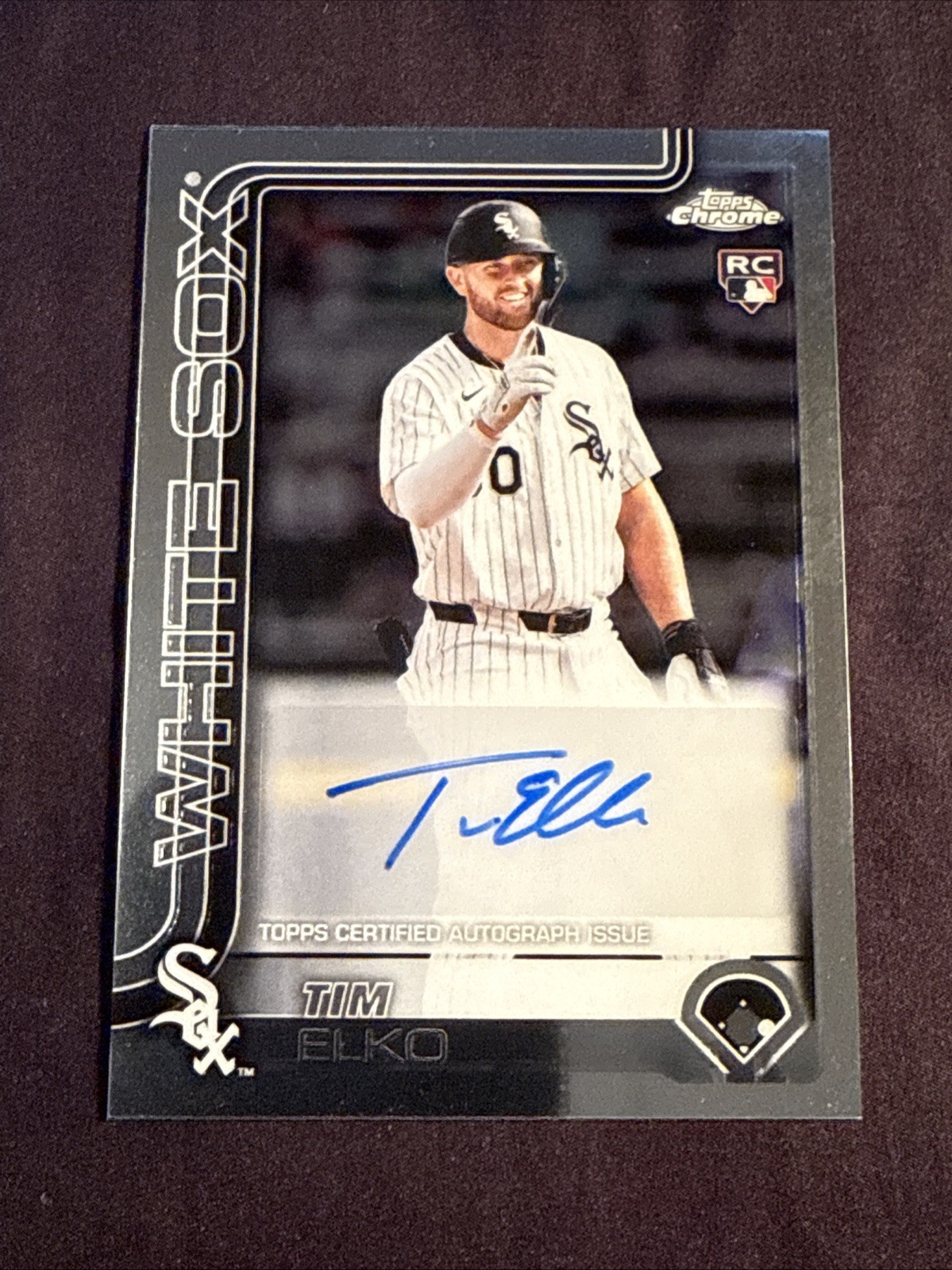 Topps Chrome Update 2025 Tim Elko Rookie Auto Chicago White Sox RELEASE ...