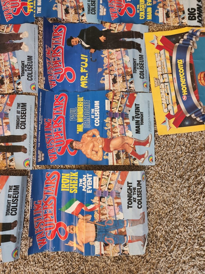 The Rarest! 24 Original 1984-89 WWF LJN Wrestling Star Figure Posters ...
