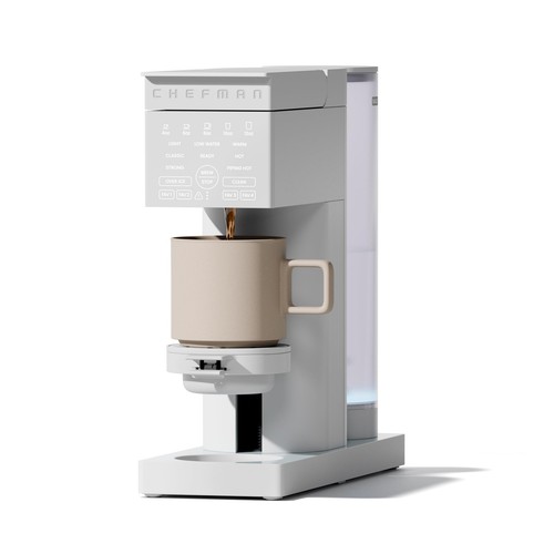 Caffeinator Single Serve Coffee Maker, K-Cup & Grounds, Programmable ...