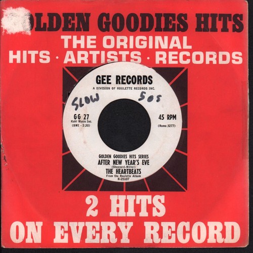 Heartbeats (Doo Wop Group) After New Year's Eve 7" vinyl USA Gee 1963 ...