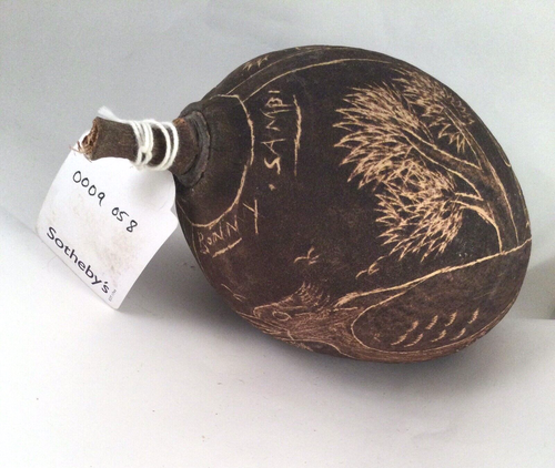 CARVED KIMBERLEY BOAB NUT ABORIGINAL ART CARVING Artist Bonny Sampi ...