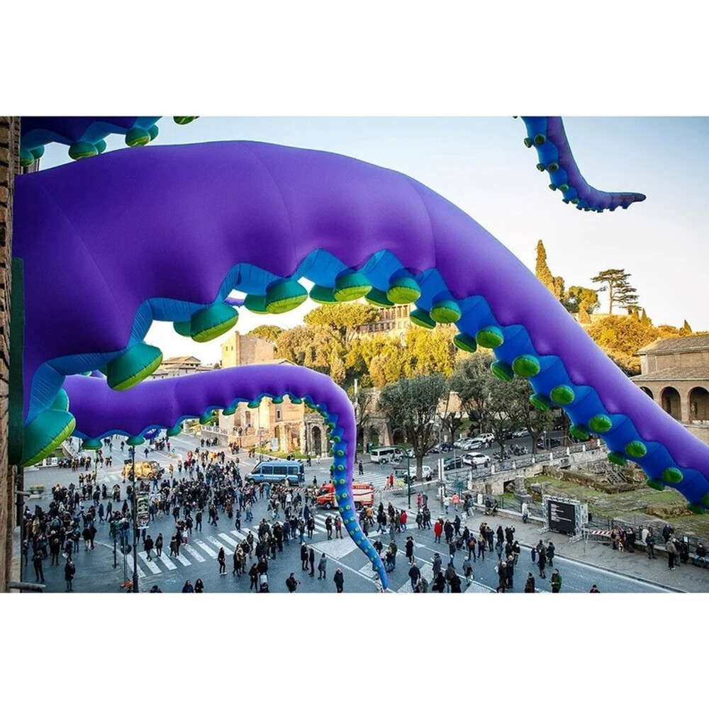 4pcs Inflatable Octopus Tentacle High Squid Tube Tentacles Building ...