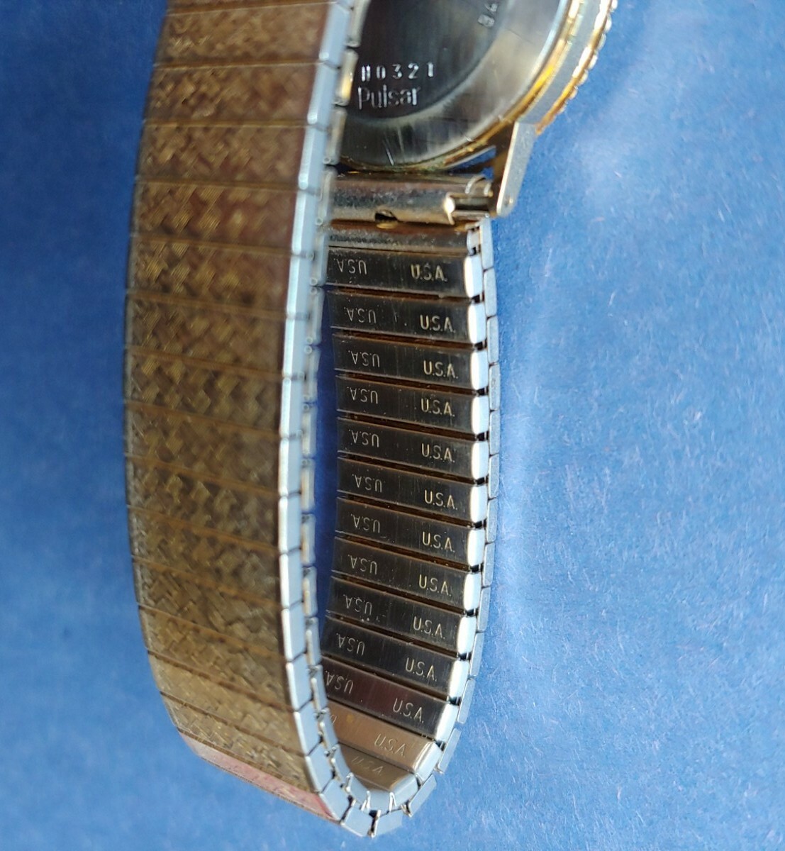 Vintage Pulsar Y551-8029 Quartz Mens Watch. Royal Blue Dial. Thin Case. Runs for sale online | eBay