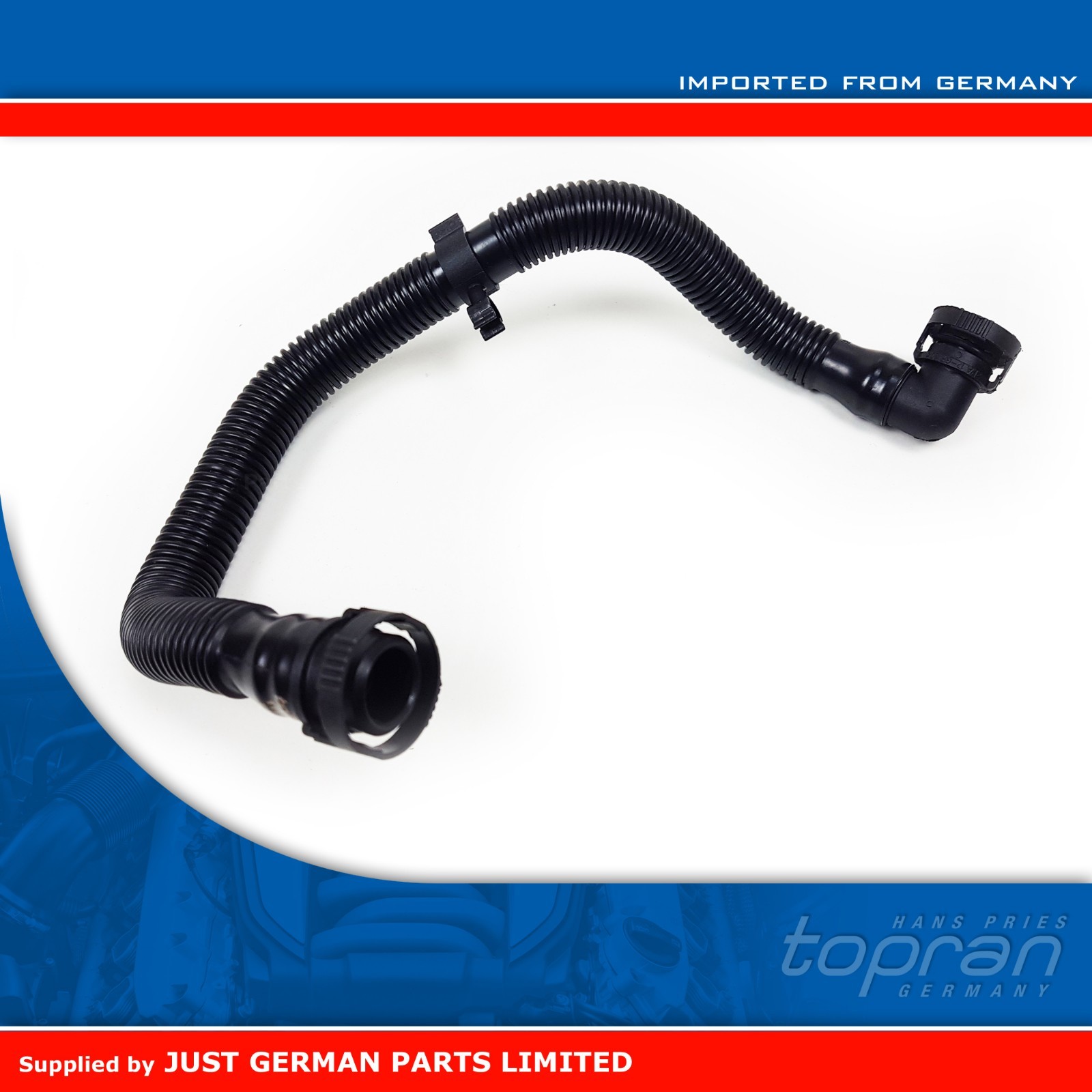 VW Audi 2.0 TFSI - Pressure Relief Breather PCV Valve Hose - 06F103235 ...