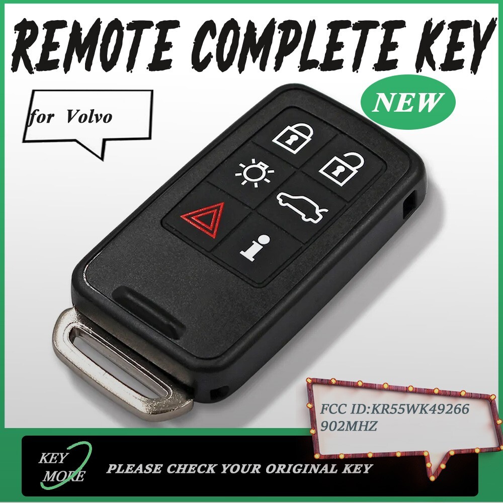 902MHz Keyless Entry for Volvo S60 S80 V40 V60 V70 Remote Key Fob ...