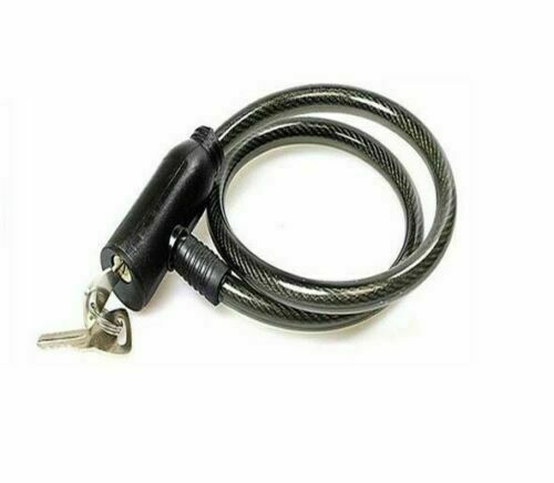 Bike Lock Cable with Keys | 650mm Heavy Duty Strong Steel Bicycle ...