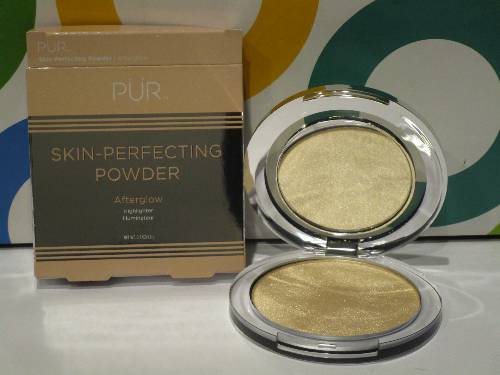 PUR MINERALS ~ SKIN PERFECTING POWDER / HIGHLIGHTER ~ AFTERGLOW ~ 0.2 ...