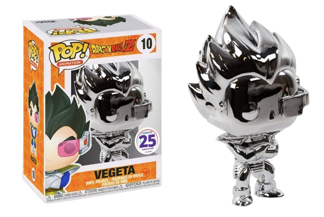Funko Pop! Vinyl: Dragon Ball - Vegeta (Silver Chrome) - Funimation ...