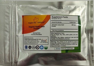 ORGANIC Amba Haldi Powder Curcura Aromatica Curcumin Anti-inflammatory ...