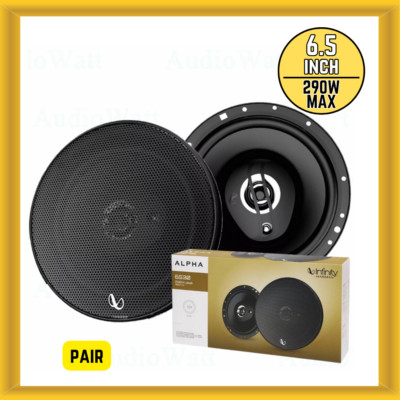 Infinity Alpha 6530 6.5" 3-way Car Coaxial Speaker 40W RMS Power 4 Ohms ...