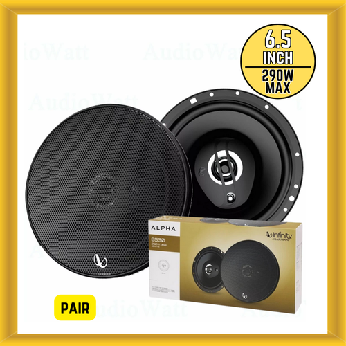 Infinity Alpha 6530 6.5" 3-way Car Coaxial Speaker 40W RMS Power 4 Ohms ...