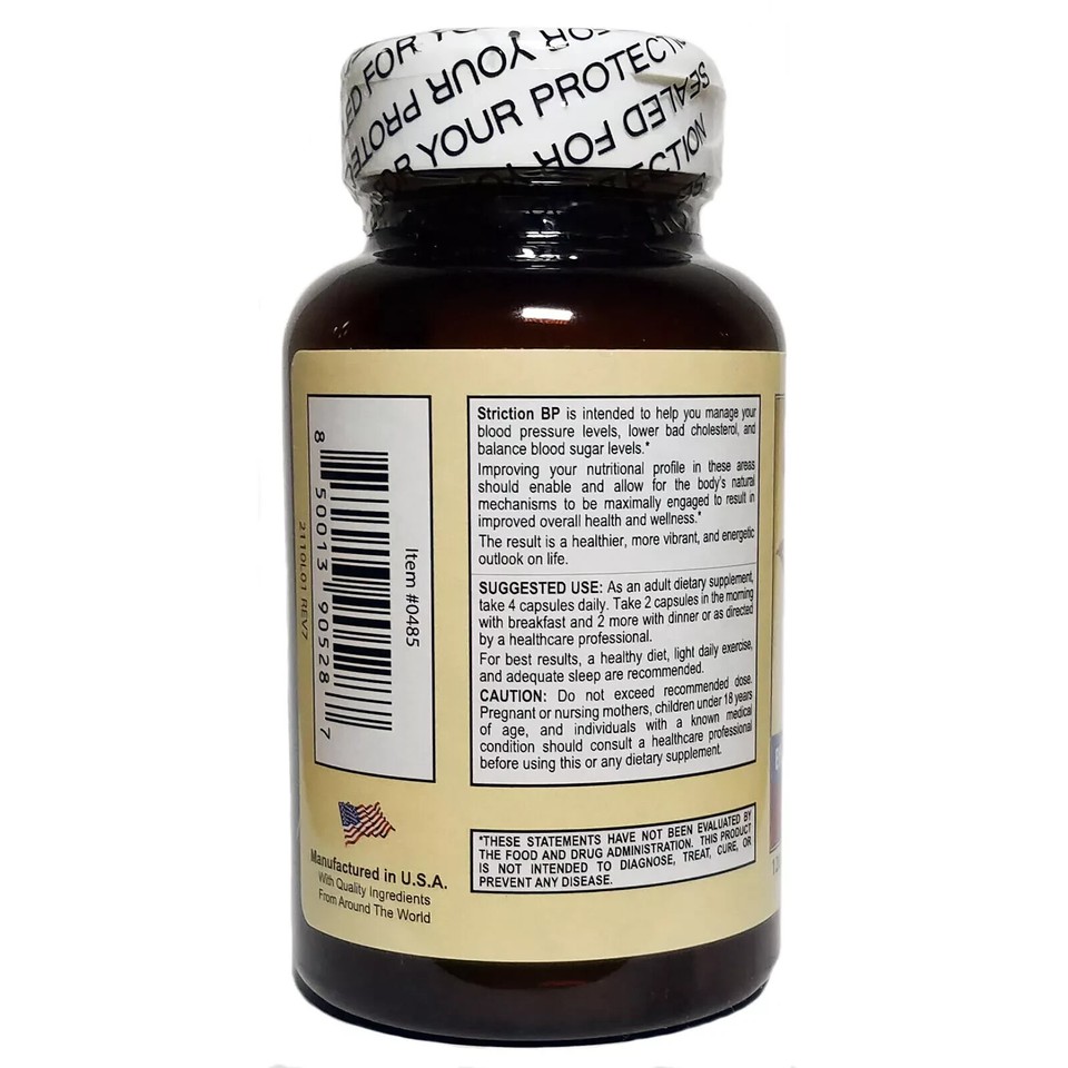Striction BP Advanced Formula Support Healthy Blood Pressure FREE ...