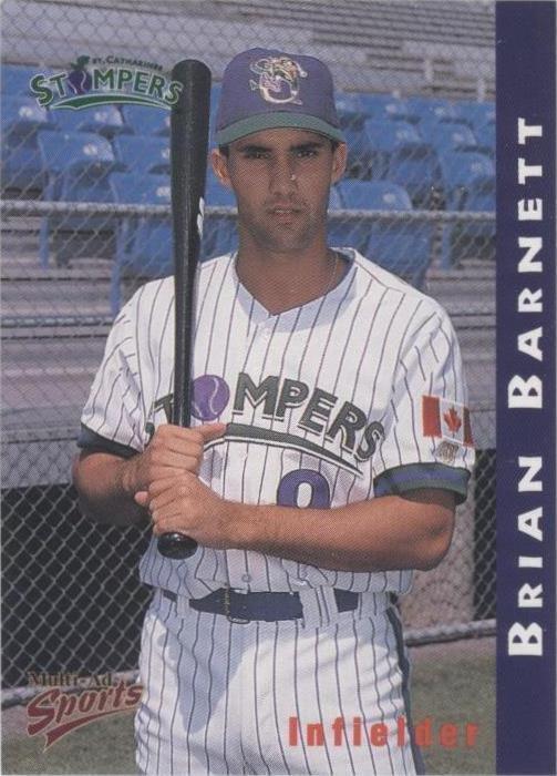 1998 Multi-Ad Sports St. Catherines Stompers - Brian Barnett #3 (RC ...