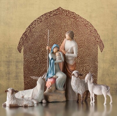THE CHRISTMAS STORY FIGURE SCULPTURE HAND PAINTING WILLOW TREE ONLY ...