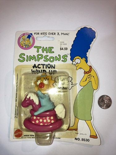 MATTEL THE SIMPSONS ACTION WIND UP MAGGIE SIMPSON NEW NOS 8530 | eBay