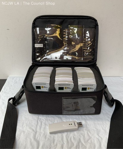 38 Turning Point Technologies RCRF-03 ResponseCard RF LCD Clicker & USB ...