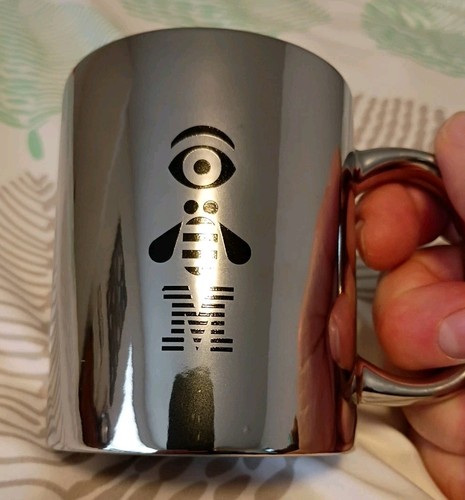 Vintage IBM “Eye Bee M” Bee Logo Coffee Mug Cup CHROME by Paul Rand ...