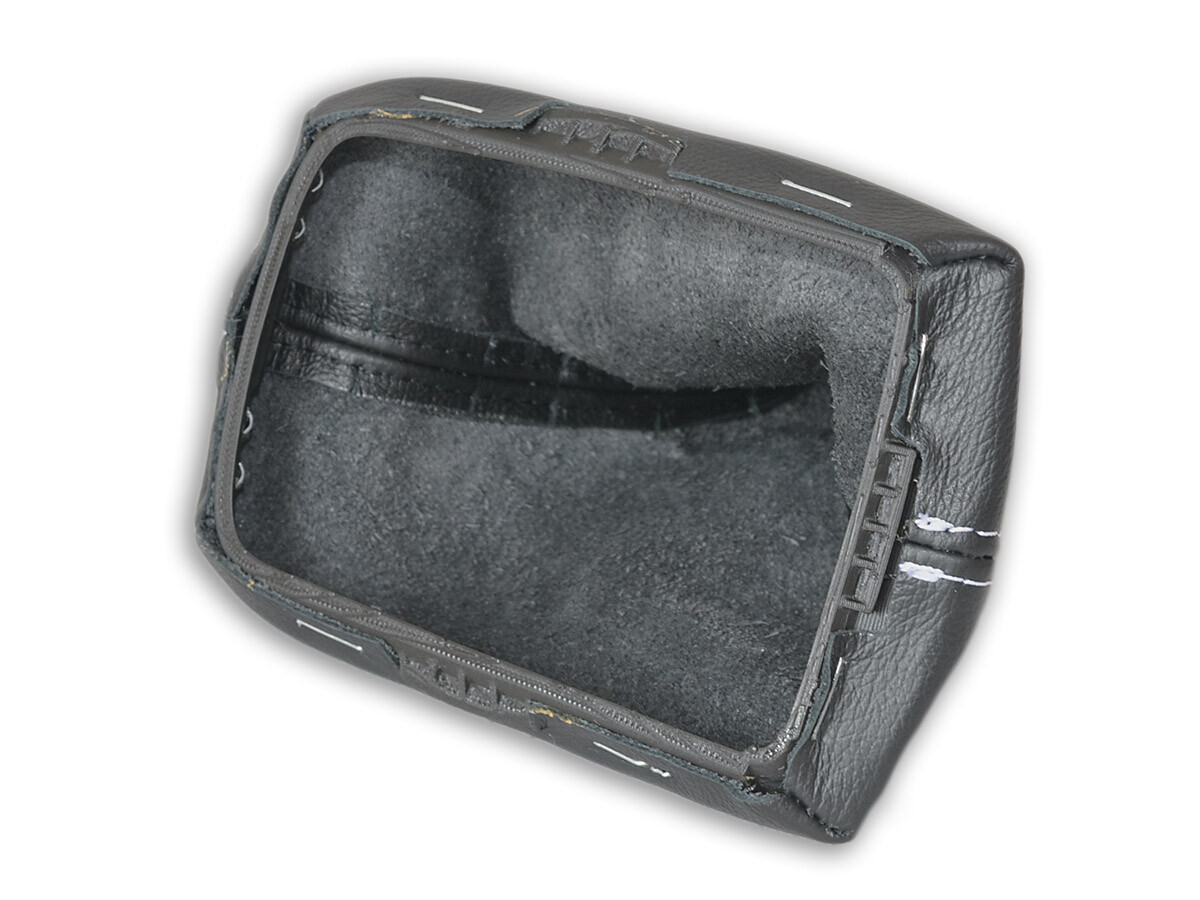 FOR VOLVO C30 GEAR SHIFT BOOT GAITER GRAY LEATHER EMBROIDERY + PLASTIC ...