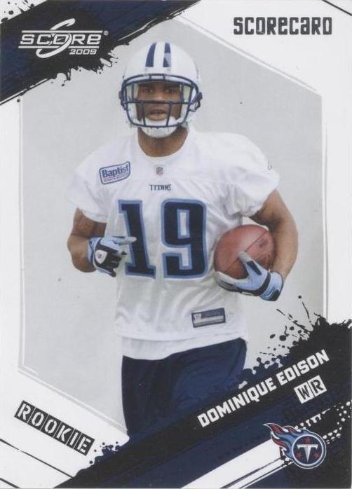 2009 Score - Rookie Dominique Edison #336 Scorecard /299 (RC) for sale ...