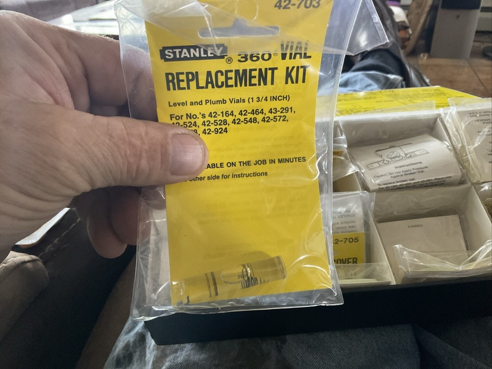 Stanley Level Vial Replacement Kit NOS 42-7010 New Repair Level Nice ...