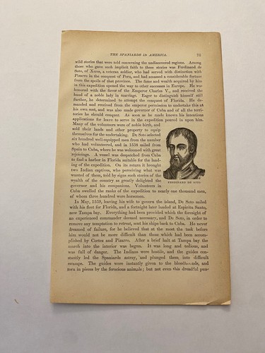 Hernando de Soto Spanish Conquistador Southeast America Explorer c ...