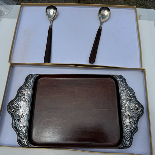 Vintage Peruvian Serving Tray Sterling Silver 925 Clean Very Nice With ...