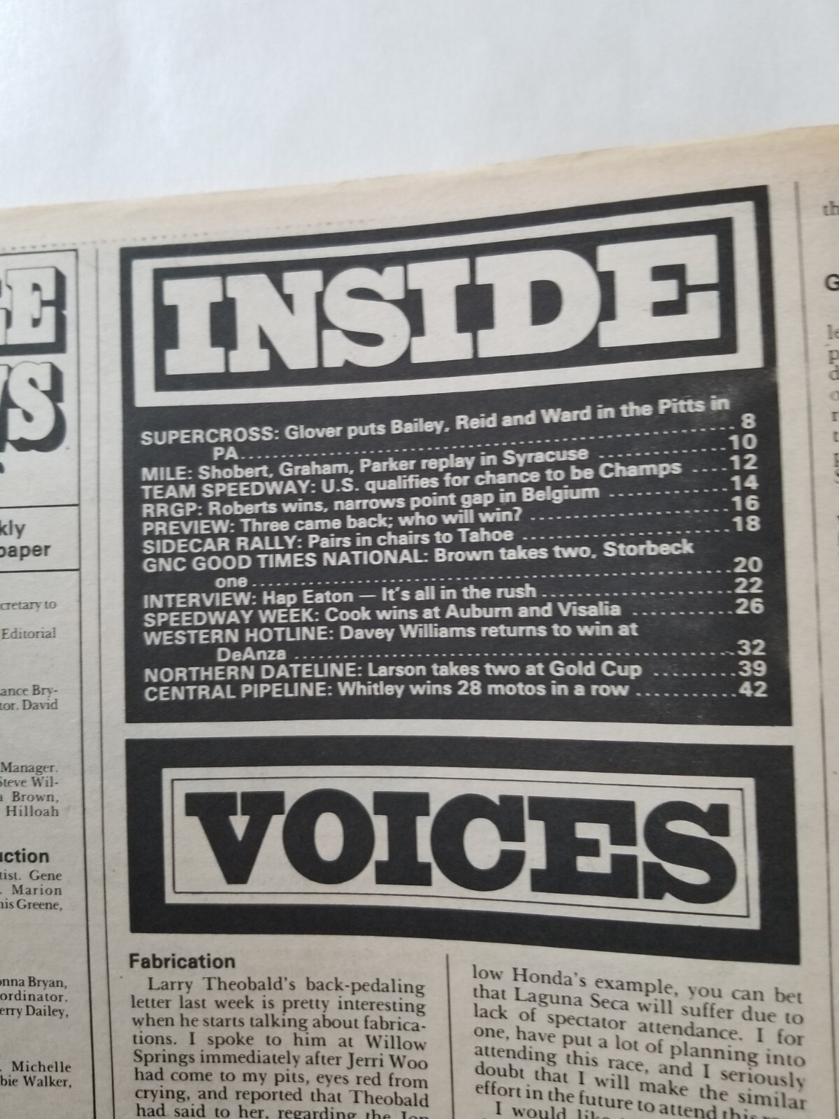 Cycle News West July 20 1983 Broc Glover Pittsburgh Motocross | eBay