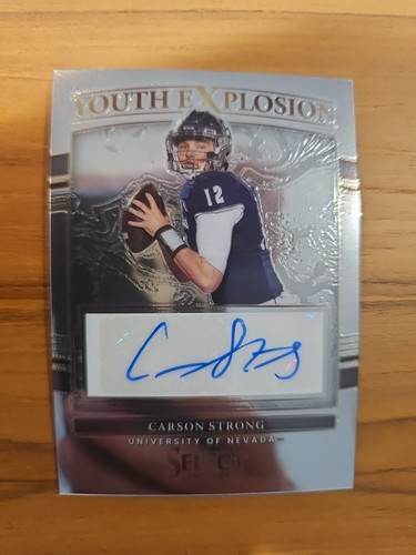 Carson Strong Auto 2022 Panini Select Draft Picks Youth Explosion #YE ...