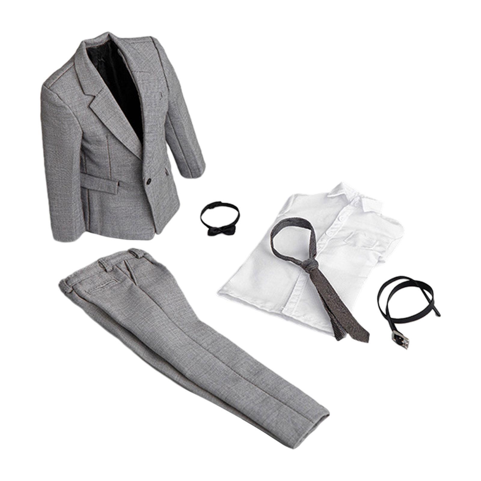 1/6 Action Doll Suit Set Formal Outfits for 12inch Male Doll Figures ...
