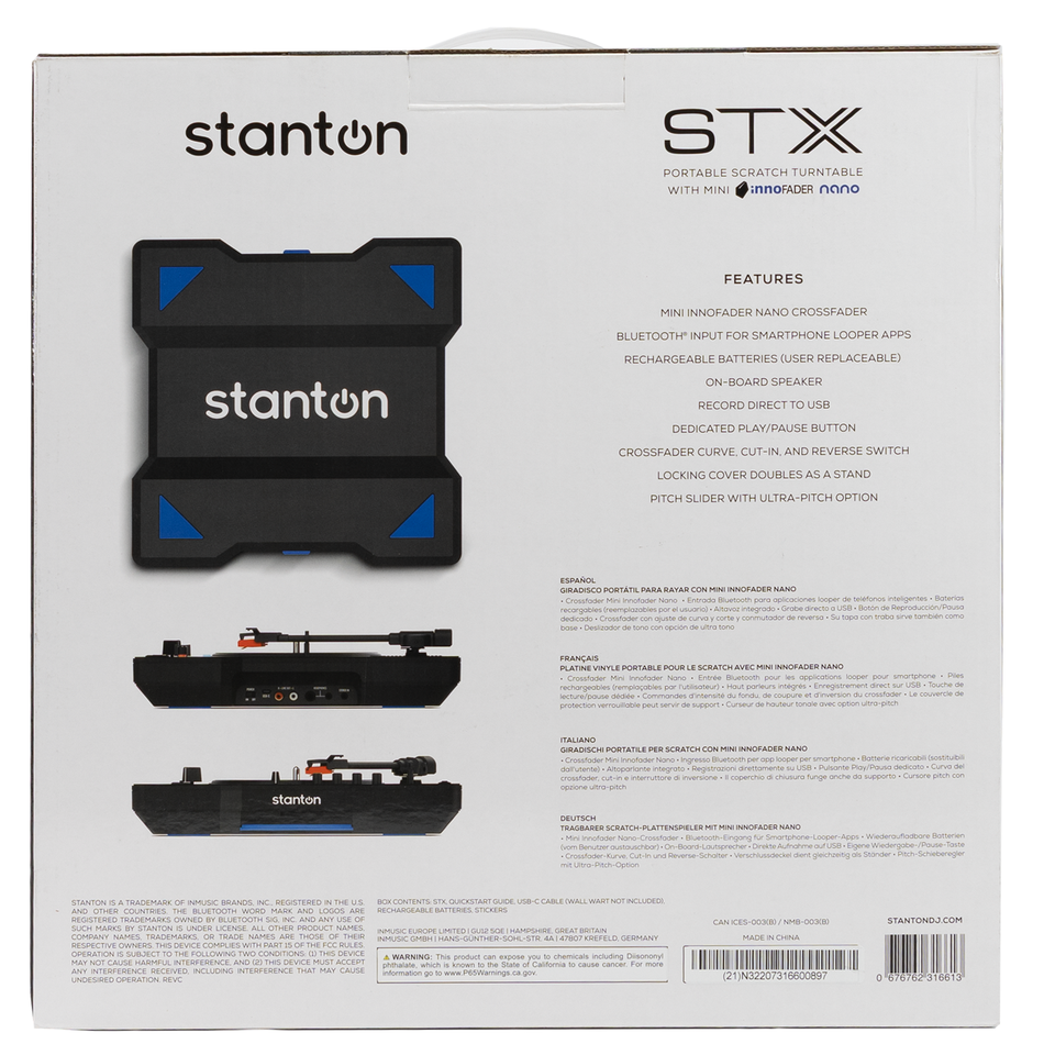 Stanton STX Portable Scratch Turntable DJ Controller w/ Fader ...