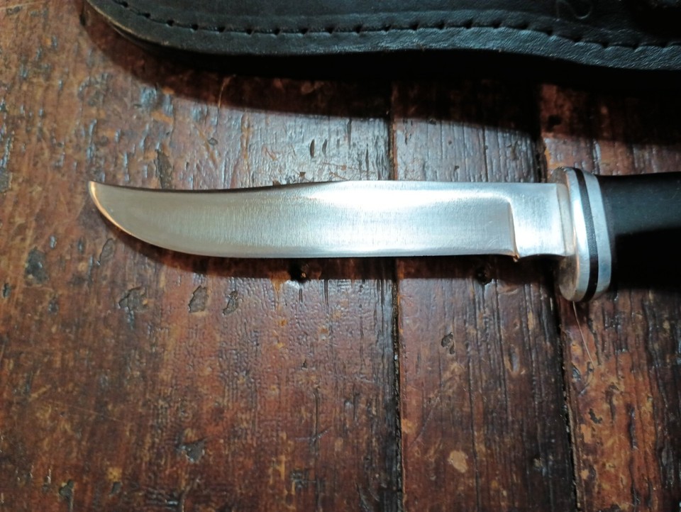 USA BUCK 102 WOODSMAN HUNTING KNIFE PRE DATE CODE 3 LINE STAMP 1972-86 ...