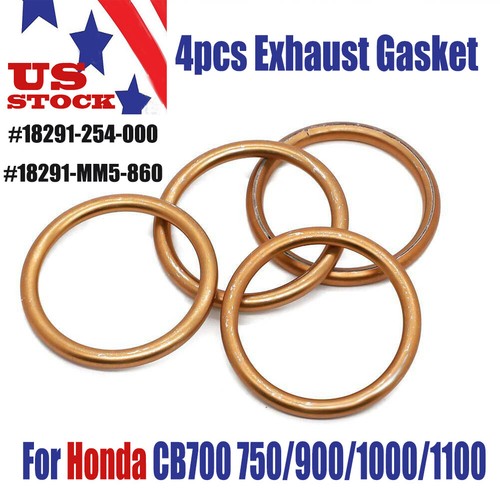 Exhaust Gasket For Honda CB700 750/900/1000/1100 #18291-MM5-860 18291 ...