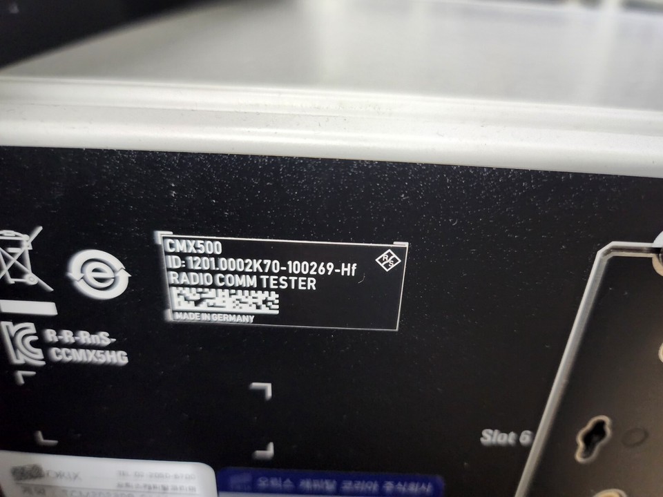 R&S CMX500 : 5G Tester with option KA100 KS600B CMX500 B300A B200A ...