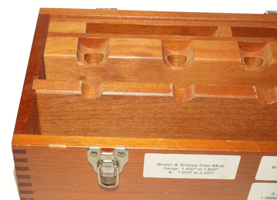 Brown Sharpe Intrimik Wood Bottom Half Storage Case - Bore Gage | eBay