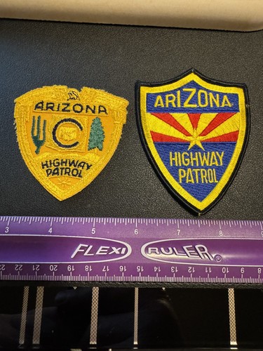 (2) ARIZONA HIGHWAY PATROL Patches (1 Shield, 1 Sunset W/Star) | eBay