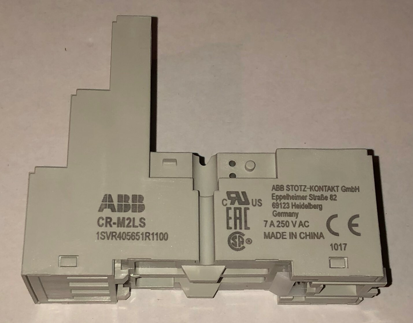 ABB CR M2LS Relay Base Socket 1SVR405651R1100 | eBay