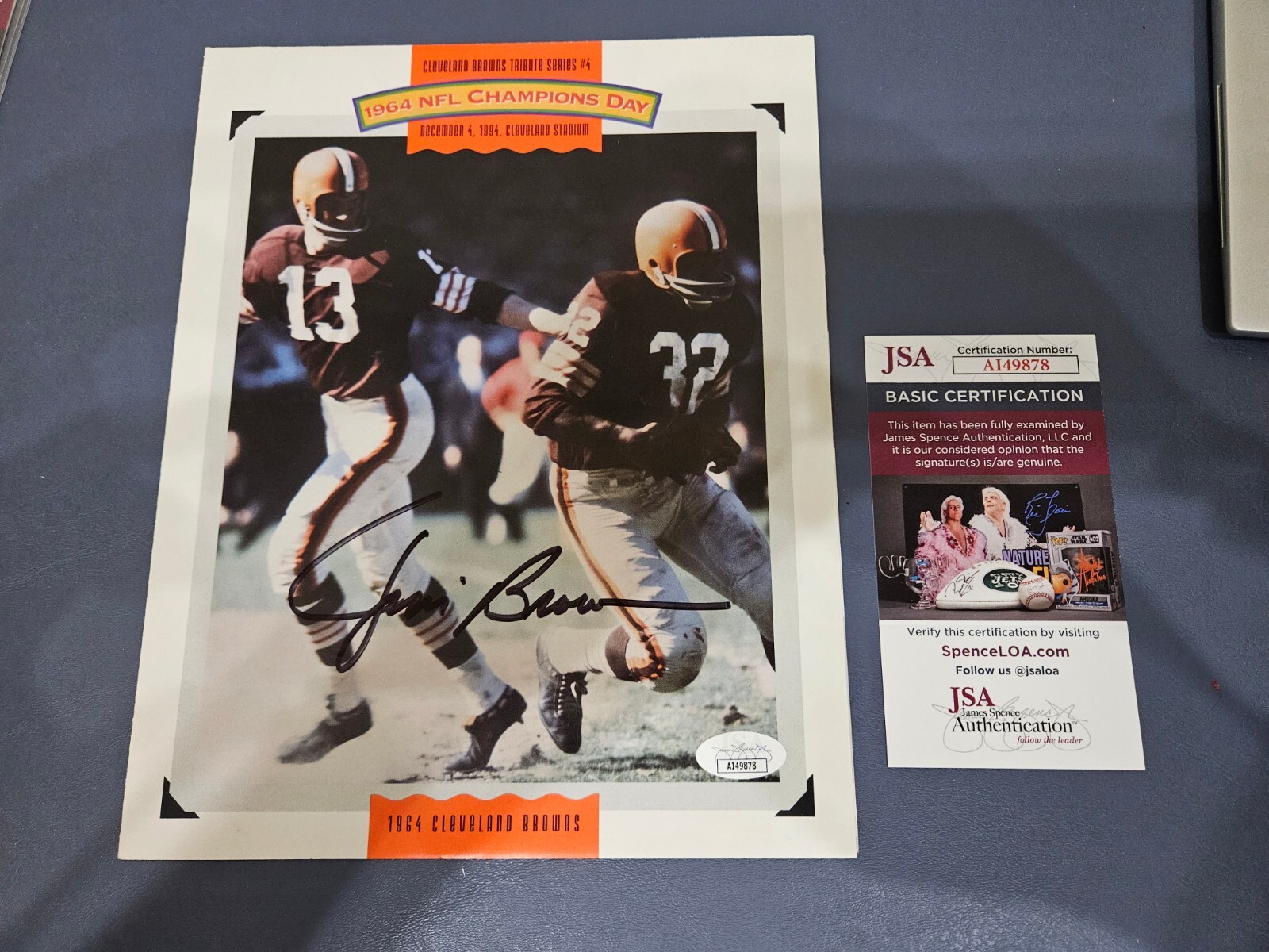 Jim Brown Autographed Memorabilia | Signed Photo, Jersey, Collectibles ...