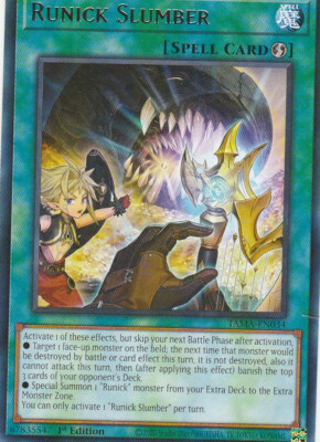 YUGIOH CARD RUNICK SLUMBER TAMA-EN034 1ST EDITION | eBay