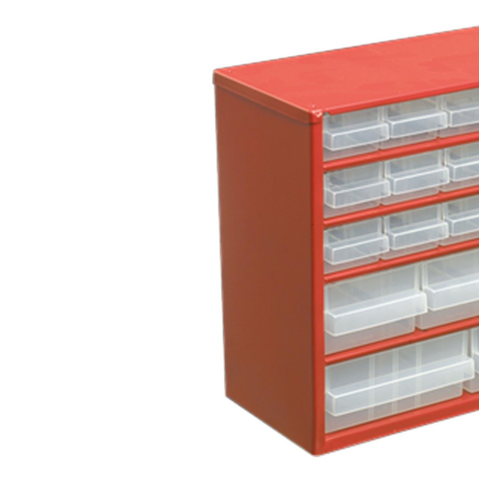 Cabinet Box 20 Drawer 310 x 147 x 285mm Quality Steel Frame Sealey ...