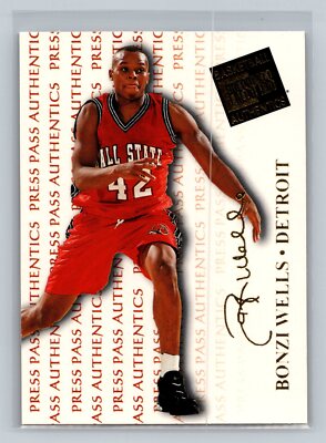 Bonzi Wells 1998 Press Pass Authentics #9 Ball State Cardinals C21 | eBay
