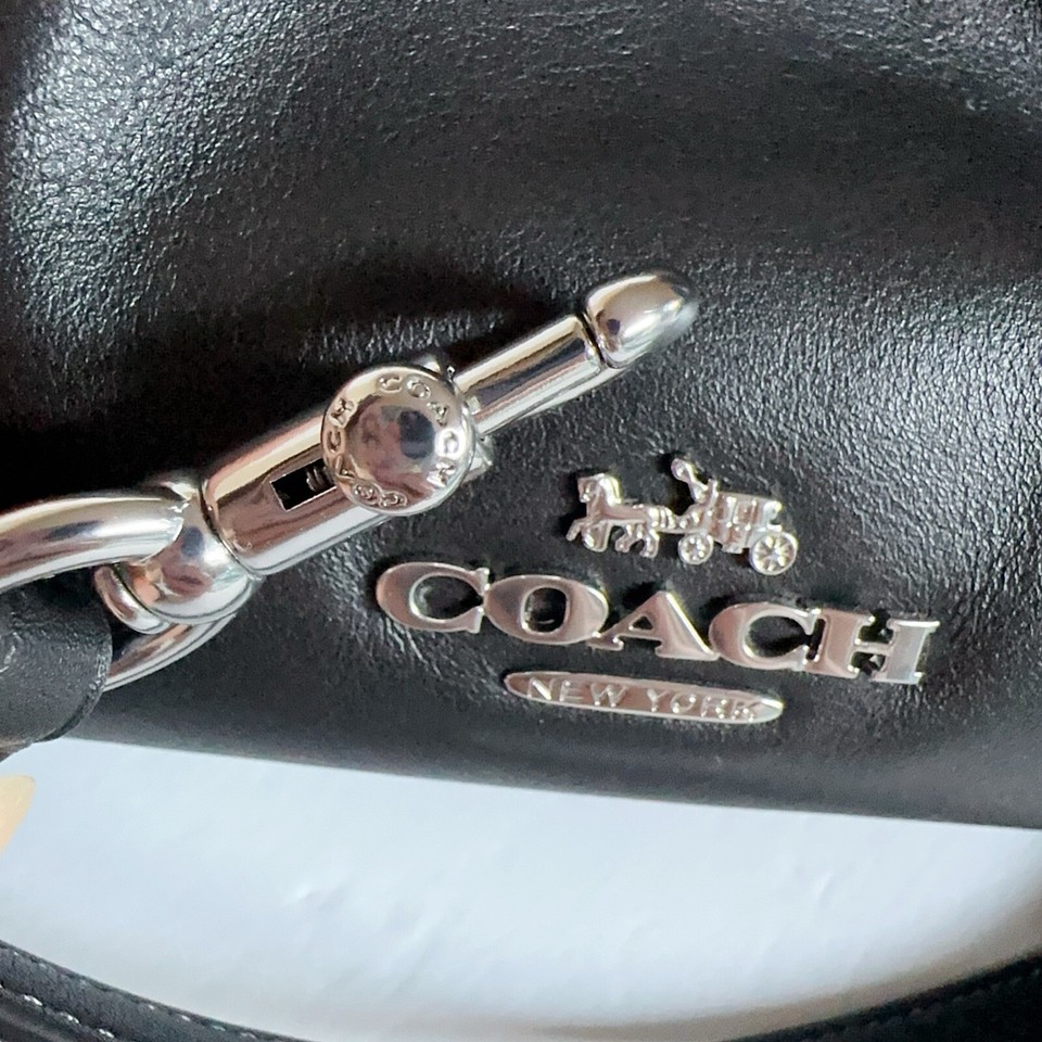 NWT Coach Faye Shoulder Bag With Ruching In Black CV529 | eBay