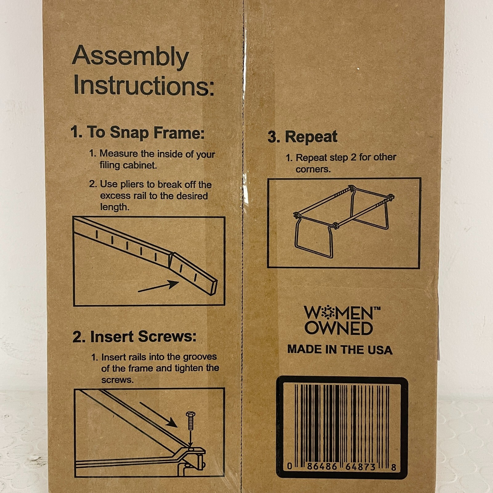 Smead Hanging File Folder Frame Legal Size Gray (23–27") 2 Sets of 2 ...